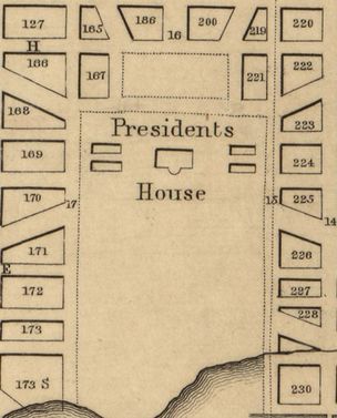 Photo 4- History of Lafayette Park map 1828 - White House Historical ...