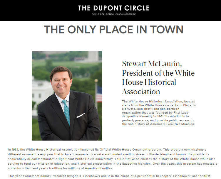 Stewart McLaurin The Slice - White House Historical Association
