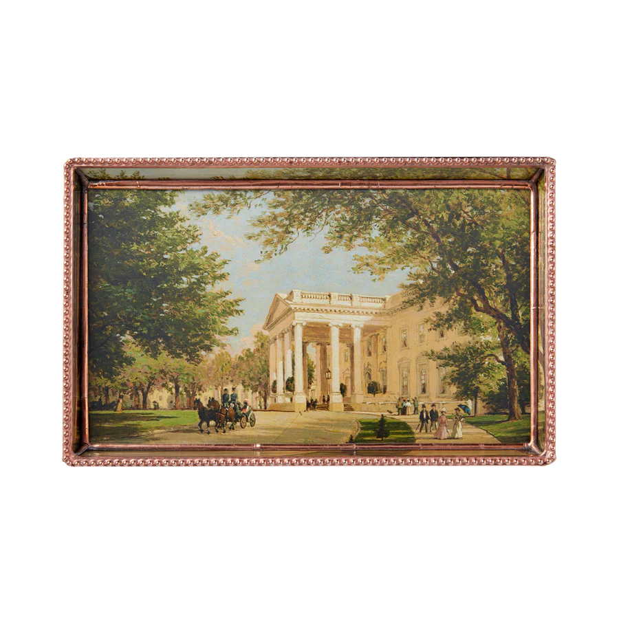 John Ross Key White House Decoupage Small Tray - White House Historical ...