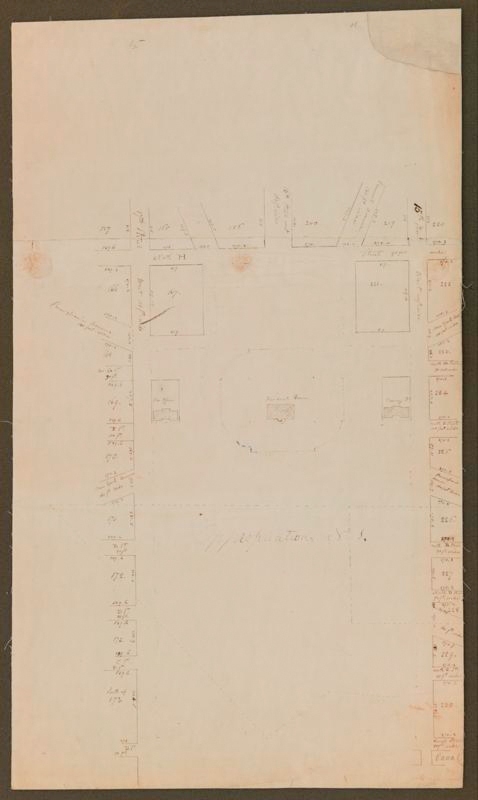 1798 map of President's Square - White House Historical Association