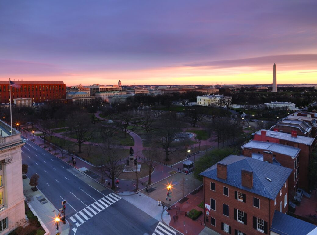 Aerial View of Lafayette Square - White House Historical Association