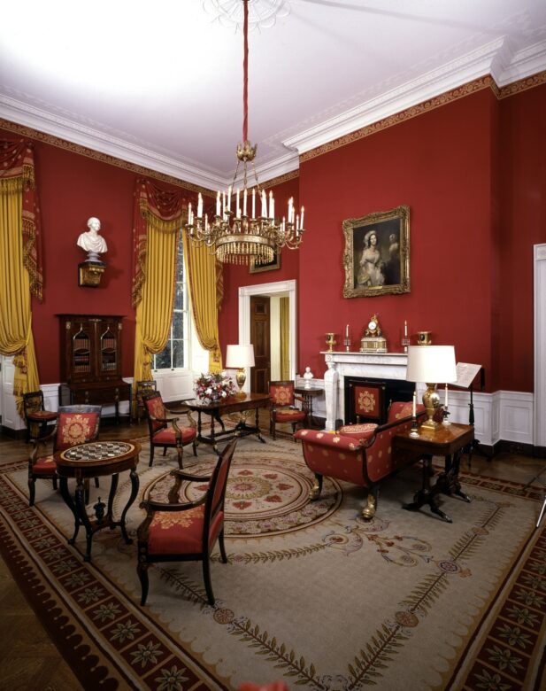 Red Room During the Reagan Administration - White House Historical ...