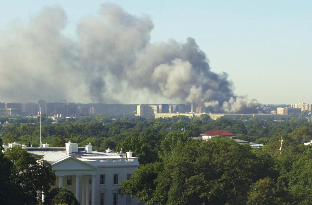 Smoke from the Pentagon on September 11, 2001 - White House Historical ...