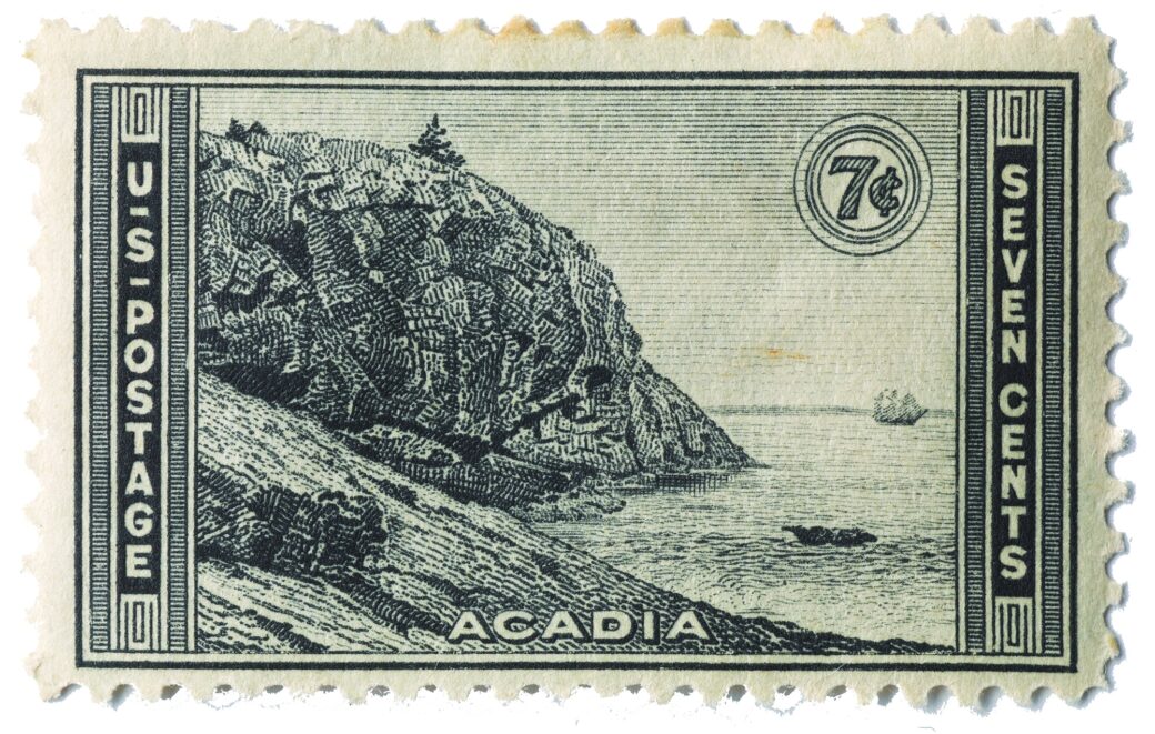 Stamps, Parks, and a President: Acadia National Park Stamp - White ...