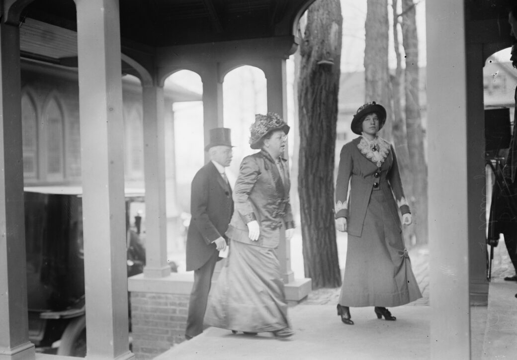 Secretary of the Treasury George Cortelyou with his Wife and Daughter ...
