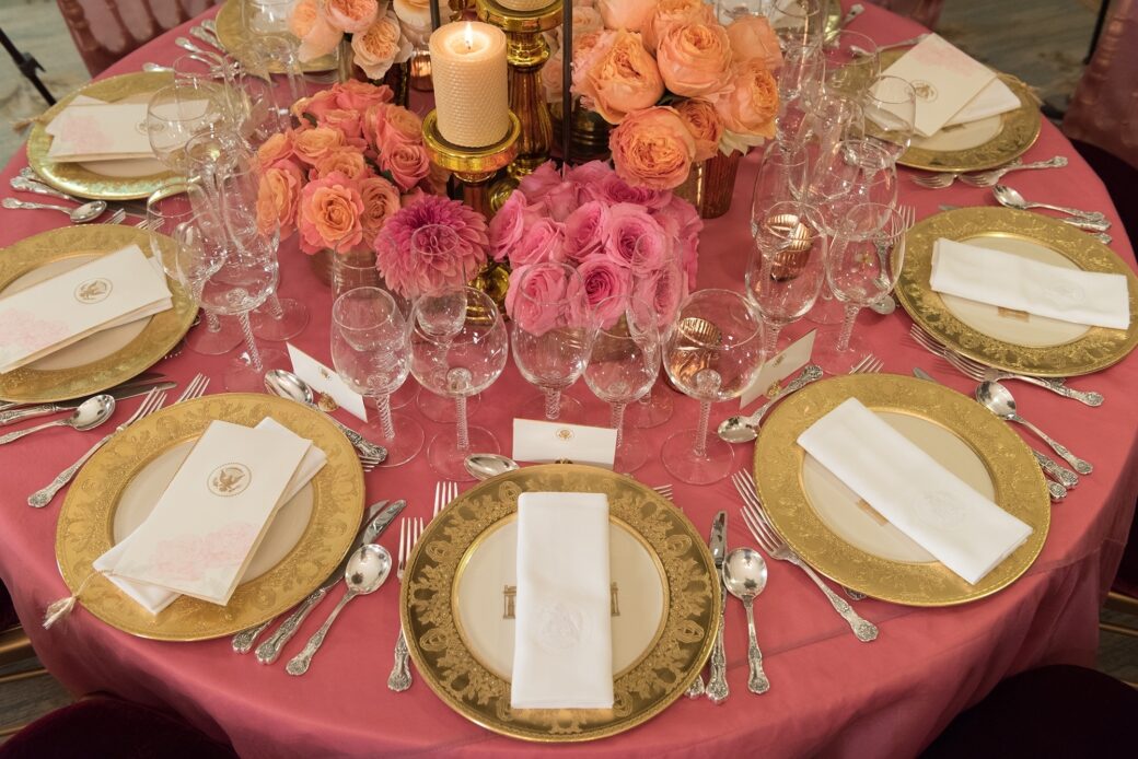 Table Setting for the State Dinner For Chinese President Xi Jinping ...