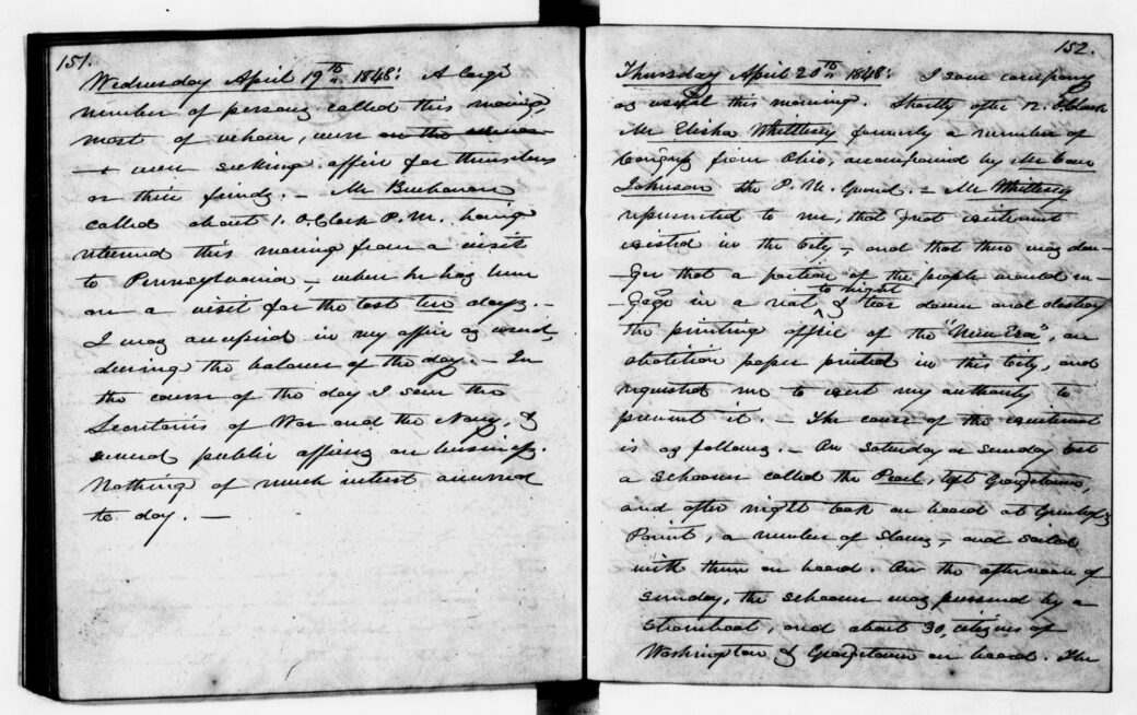 "Running from the Temple of Liberty": The Pearl Incident - White House ...