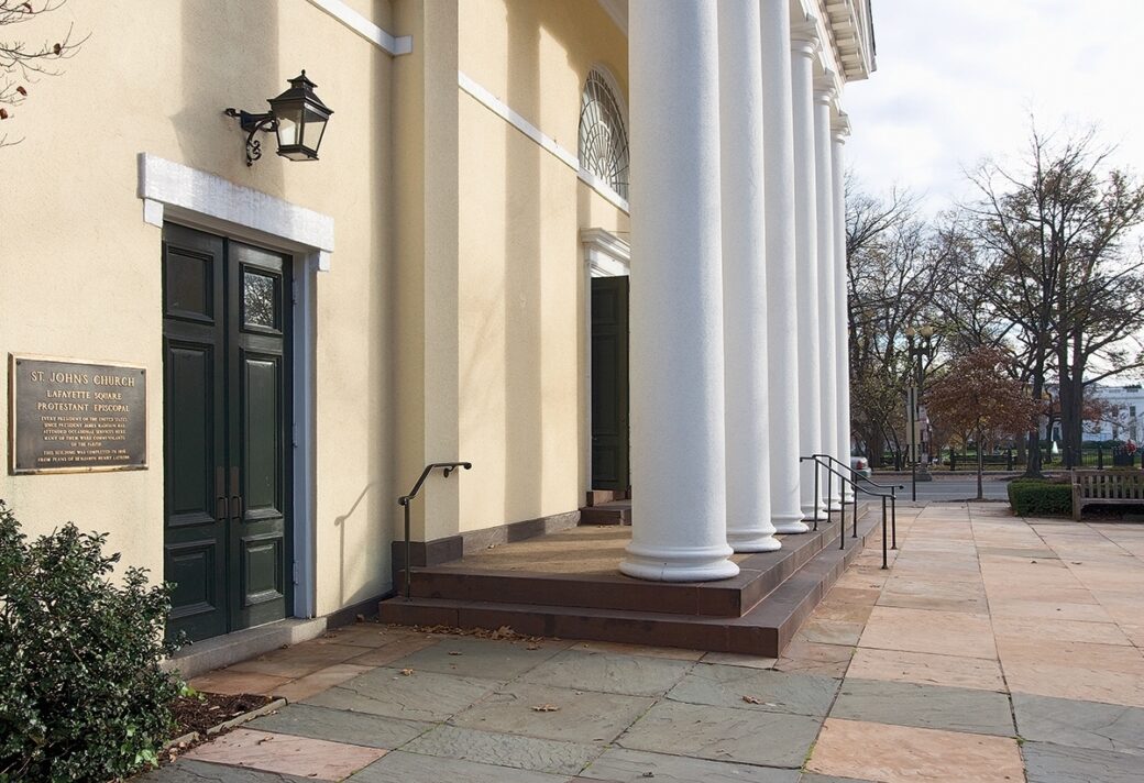 Columns at St. John's Church - White House Historical Association