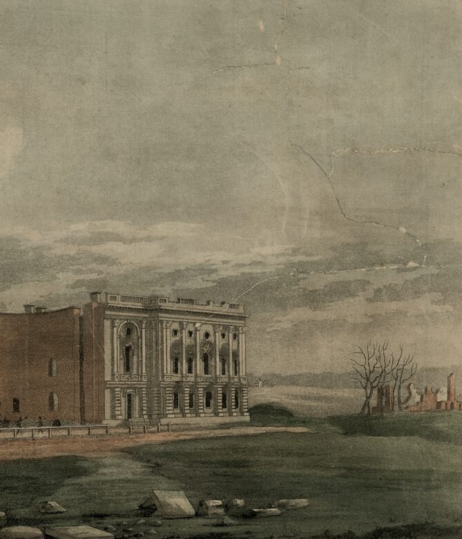 A View of the Capitol After the Conflagration of the 24th August 1814 ...