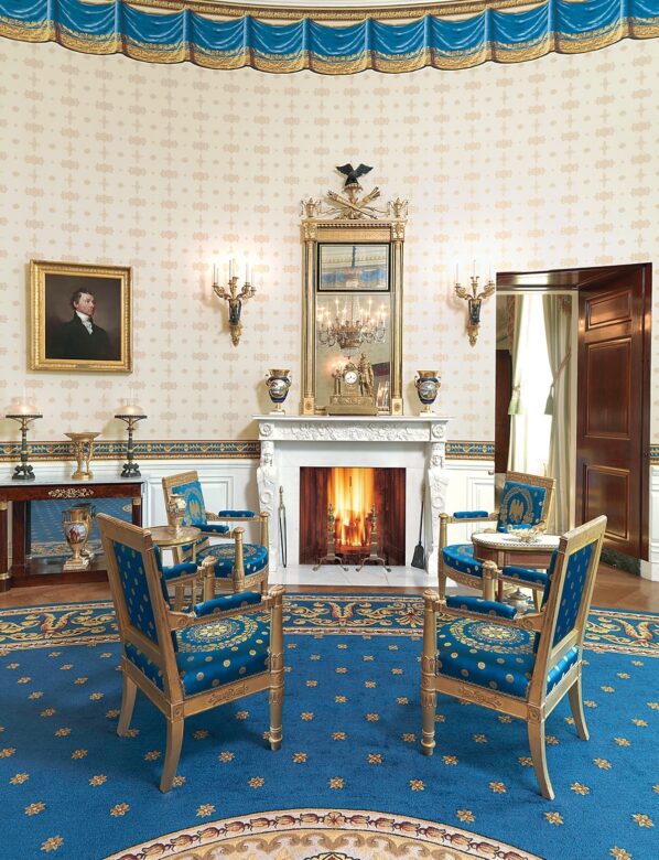 Monroe's portrait in the Blue Room - White House Historical Association