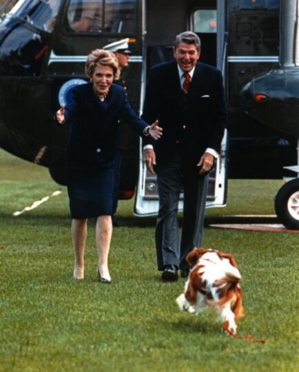 The Reagans and Their Dog - White House Historical Association