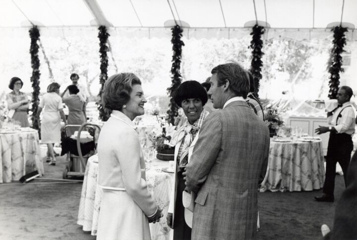 First Lady Betty Ford and Social Secretary Maria Downs in the Rose ...