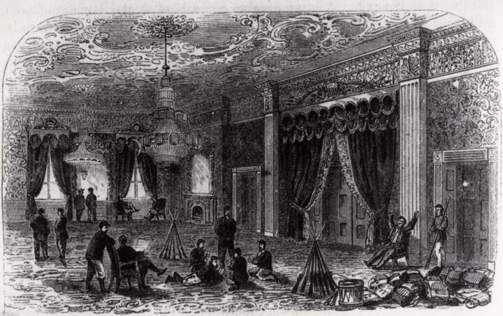 Civil War Soldiers in the East Room - White House Historical Association