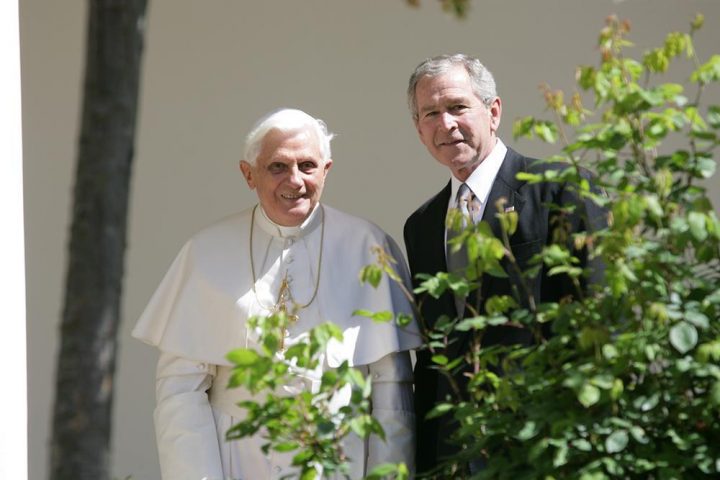 President George W. Bush and Pope Benedict XVI - White House Historical ...