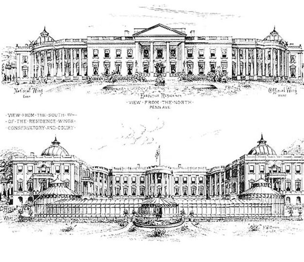 Unbuilt White Houses of the 19th Century - White House Historical ...