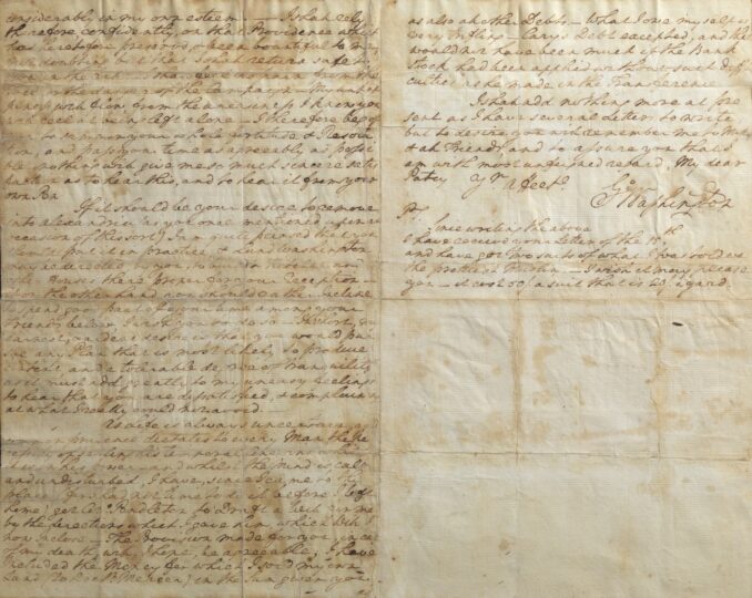 The Washington Collection: 1775 Letter Page 2 - White House Historical ...