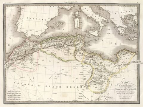 Map of the Barbary States of North Africa - White House Historical ...