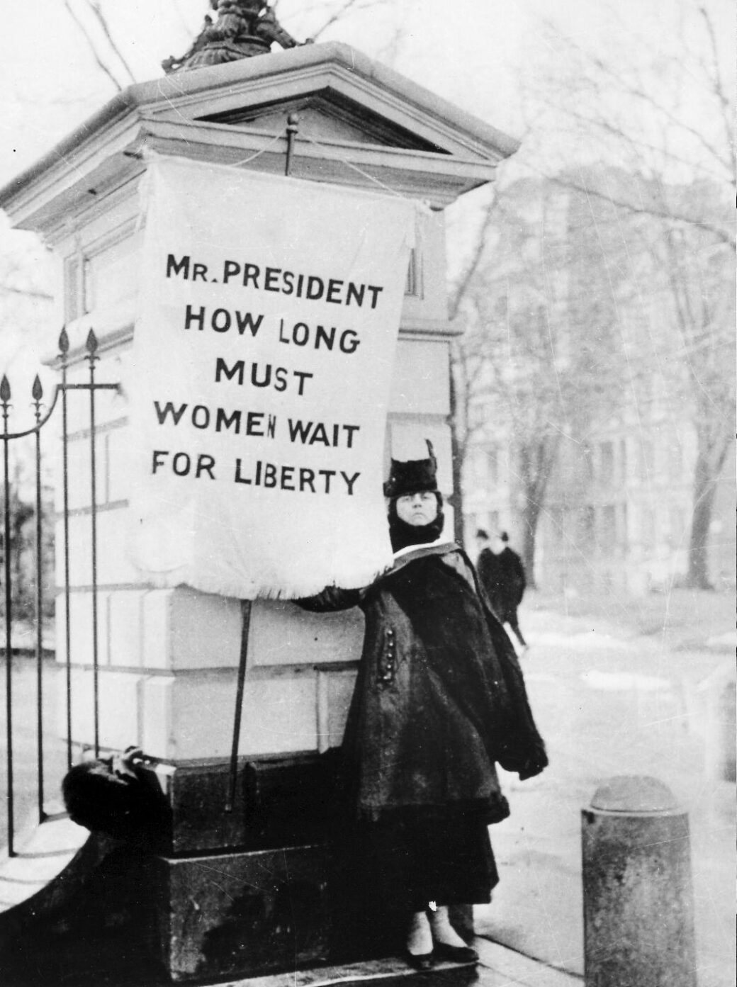 Suffrage Protester Outside the White House - White House Historical ...