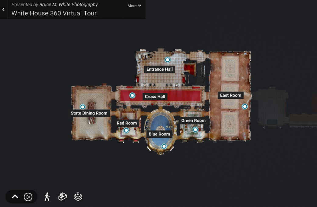 WHExperience App - 360 Tour: Map - White House Historical Association