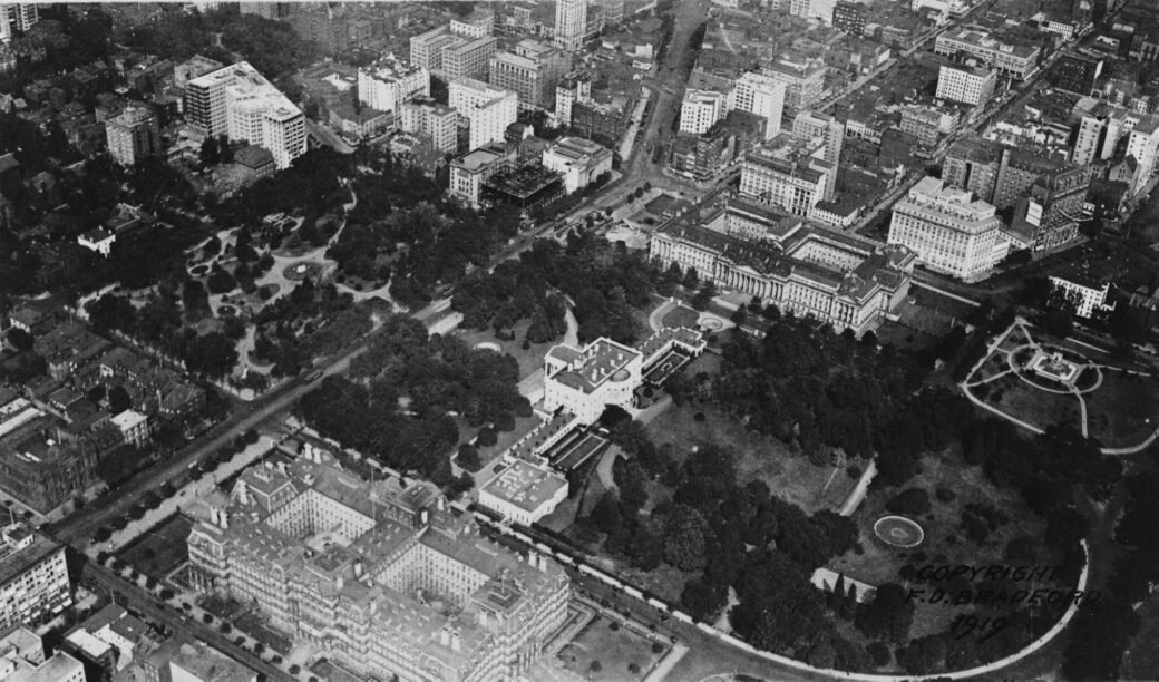 White House West Wing Aerial View