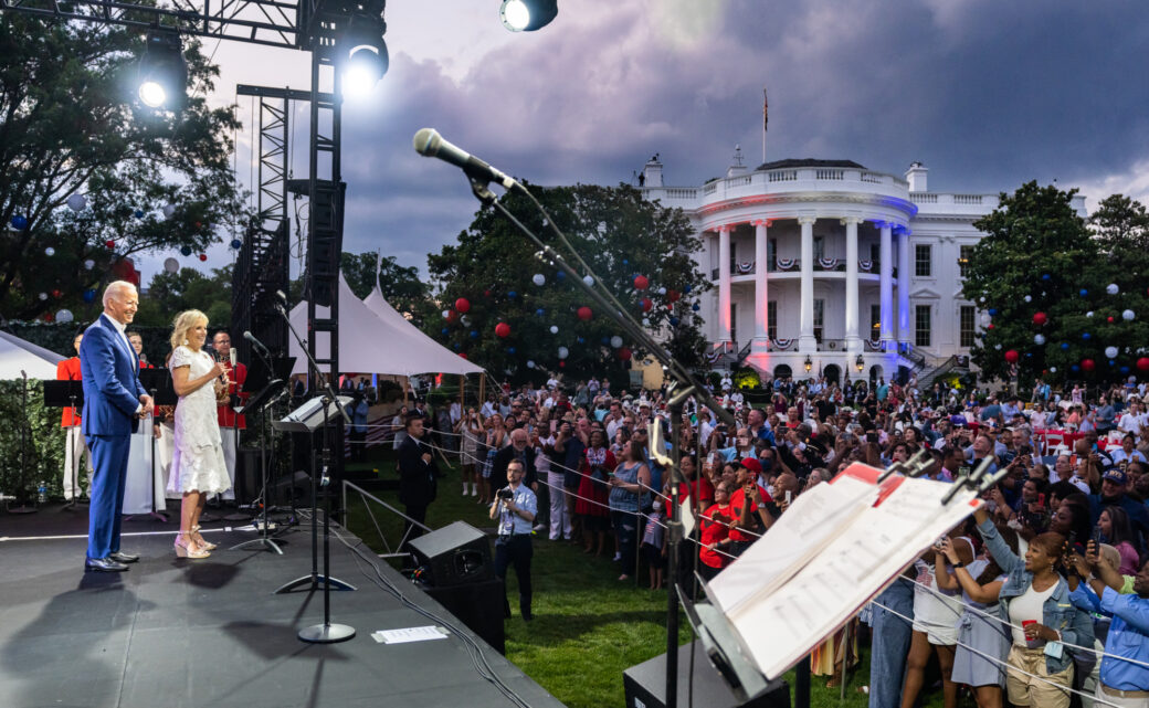 President Joe Biden and First Lady Jill Biden at a Fourth of July ...