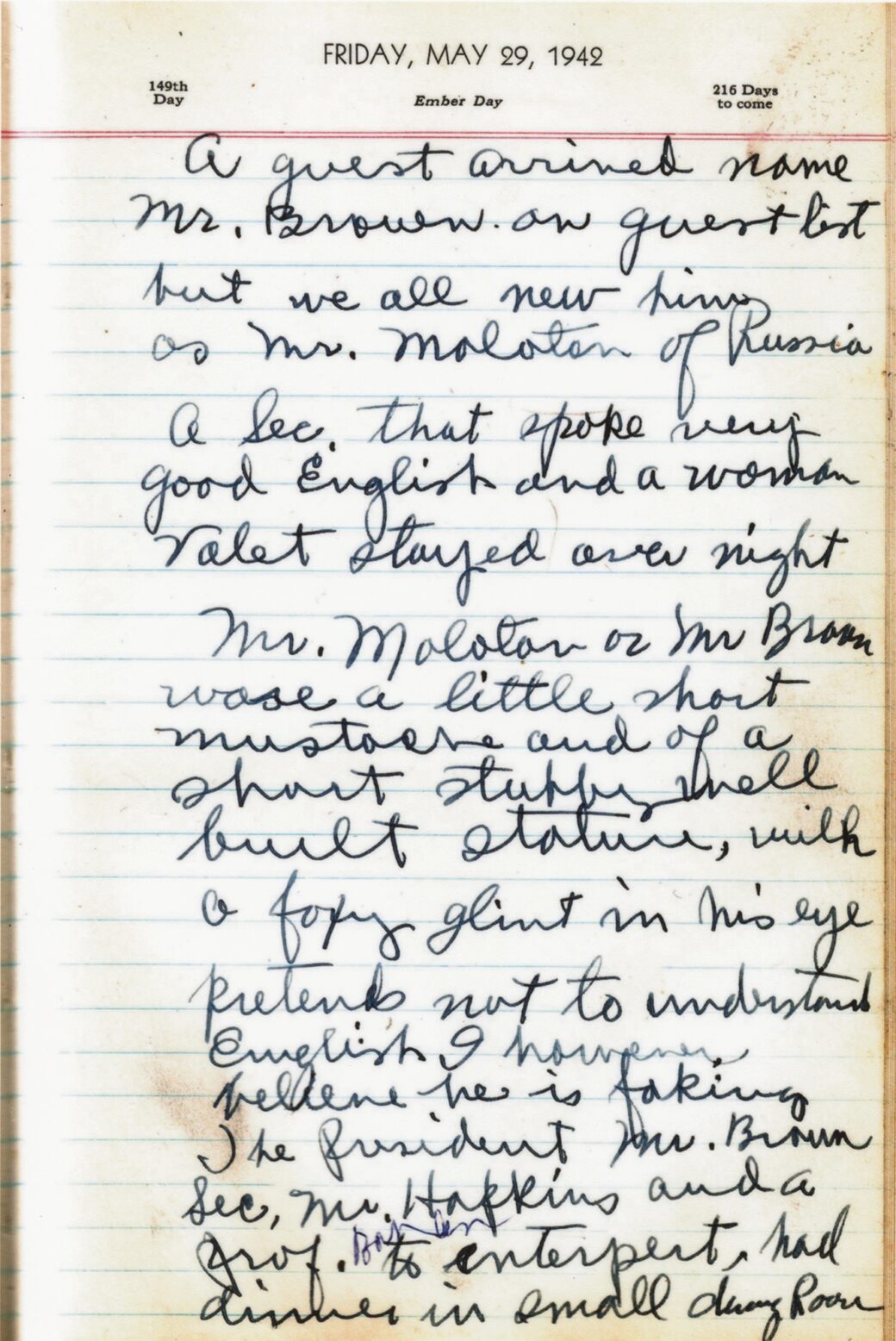 The Working White House: Journal Entry - White House Historical Association