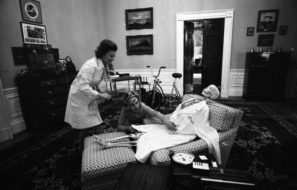 Betty Ford and Social Secretary Nancy Howe Decorate for Halloween ...
