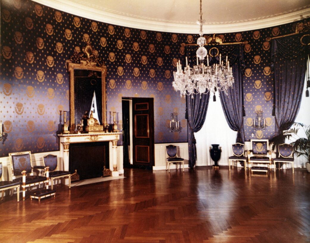 Mr. Truman's Renovation: Renovated Blue Room - White House Historical ...
