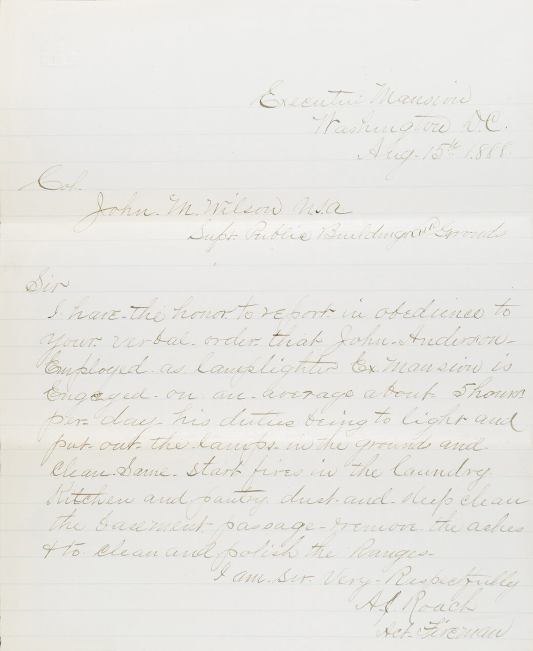 The Working White House: Lamplighter Description - White House ...