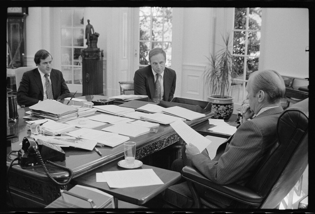 President Ford With Dick Cheney White House Historical Association
