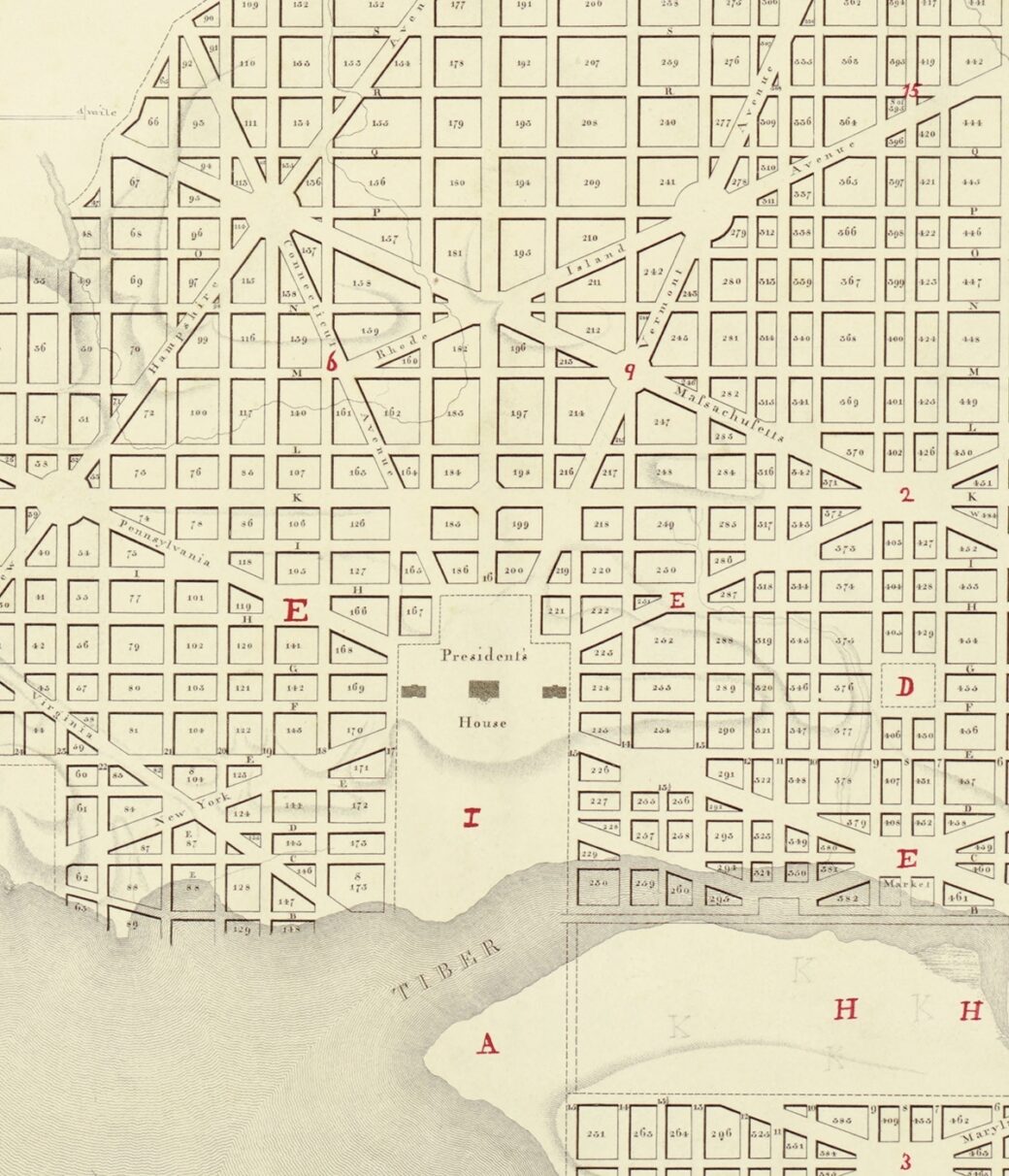 1818 map of Washington, D.C. - White House Historical Association
