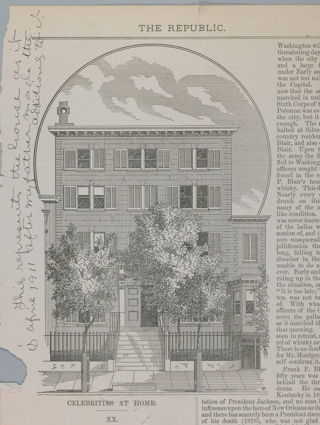 1880 newspaper clipping - White House Historical Association