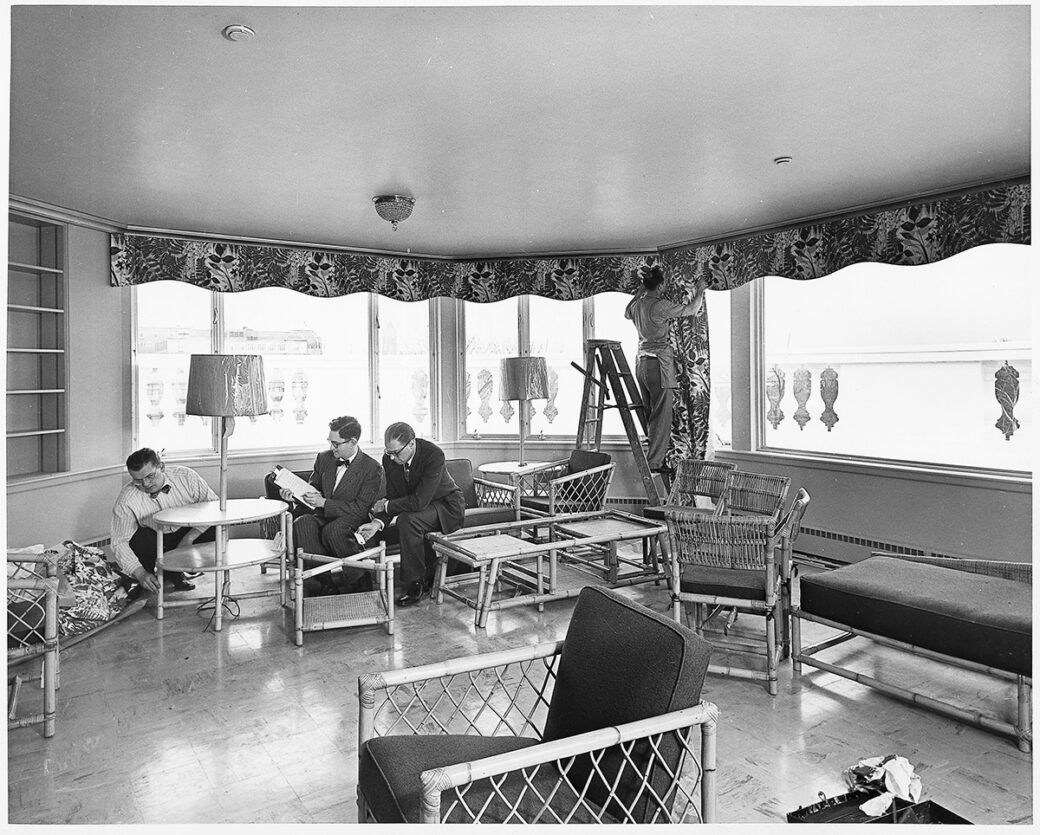 Renovated Solarium in 1951 - White House Historical Association