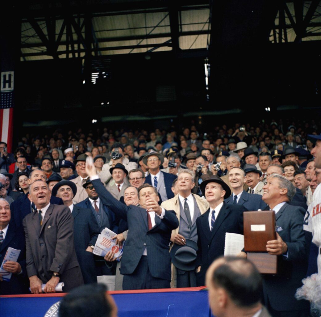 Presidents & Baseball: President Kennedy Throws the First Pitch - White ...