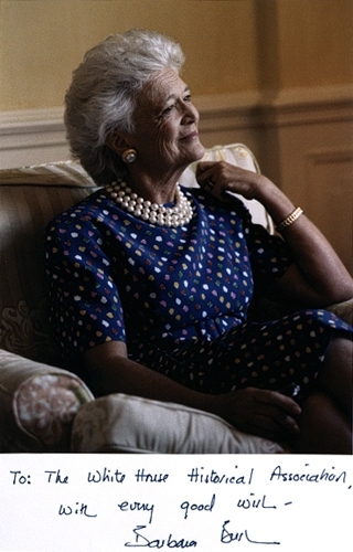 Barbara Bush Photograph - White House Historical Association