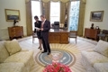 President Bush with Condoleezza Rice - White House Historical Association