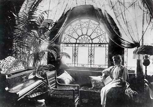 Frances Cleveland in the West Sitting Hall - White House Historical ...