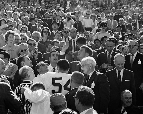 John F. Kennedy enjoyed playing touch football with family and friends ...