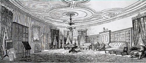 Depiction of White House Library - White House Historical Association