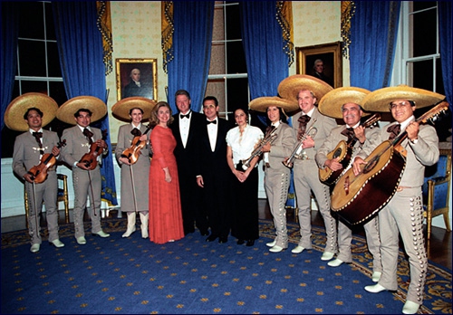 Mexican State Dinners: The Clintons in the Blue Room - White House ...