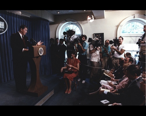 President Reagan Holds a Press Conference - Photo 1 - White House ...
