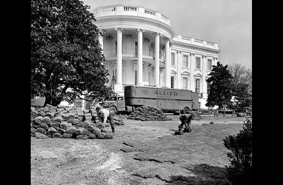 Mr. Truman's Renovation: White House Moving Vans - White House ...