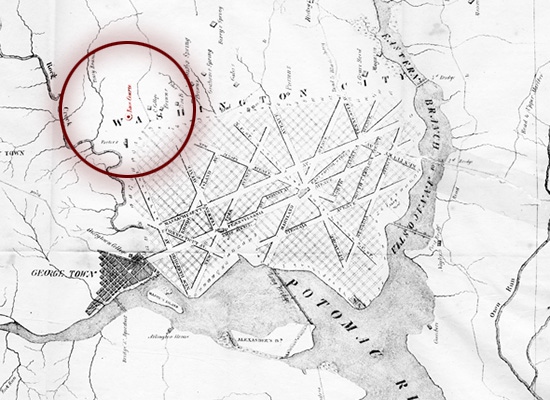 1837 Map of Washington - White House Historical Association