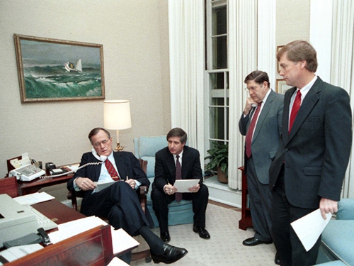 The Working West Wing: President Bush Discusses Panama - White House ...