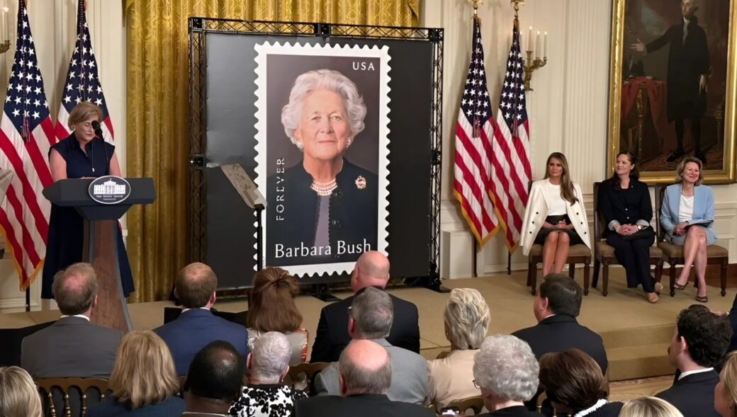 The Tradition of First Lady Forever Stamps: Barbara Bush - White House ...